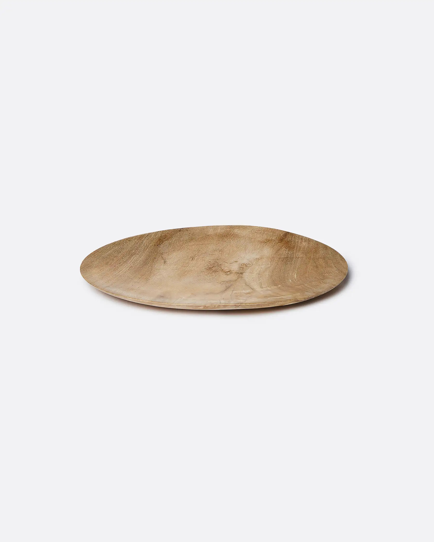 FINE plate in teak root Ø 37 cm x 3 cm high