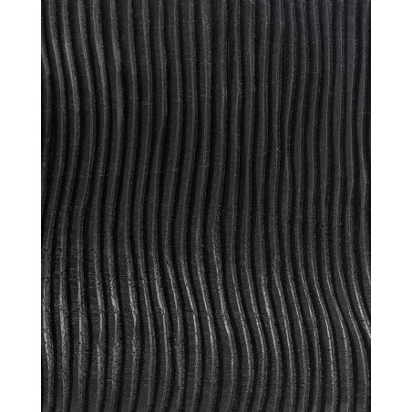 MEJA tissue box in recycled teak wood 14 x 26 x 10 cm in black colour