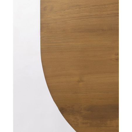 RUMAH dining table in teak wood 80 x 80 x 75 cm round corners in ...