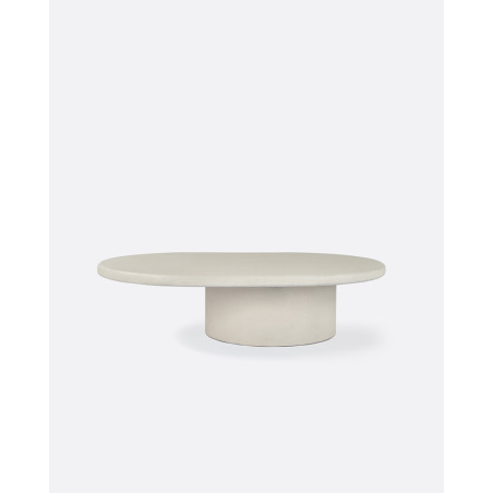 CLAUDE Outdoor center table in concrete Ø 120 cm x 80 x 31 cm high