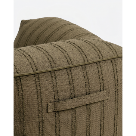 Canapé d'angle d'extérieur CACCINI 95 x 95 x 80 cm en couleur cammel