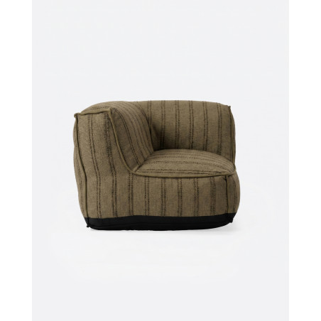 Canapé d'angle d'extérieur CACCINI 95 x 95 x 80 cm en couleur cammel