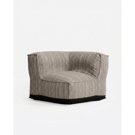 Canapé d'angle d'extérieur CACCINI 95 x 95 x 80 cm en couleur mist